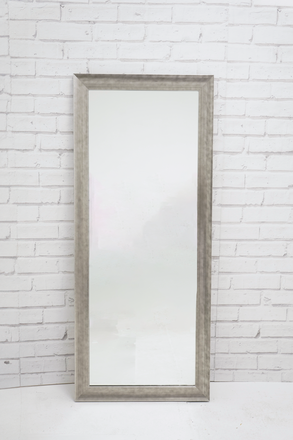 Mottled Pewter Tall Mirror - The Framing Project
