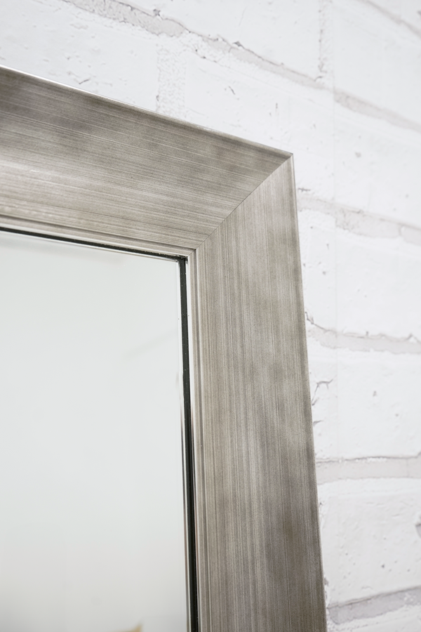 Mottled Pewter Tall Mirror - The Framing Project
