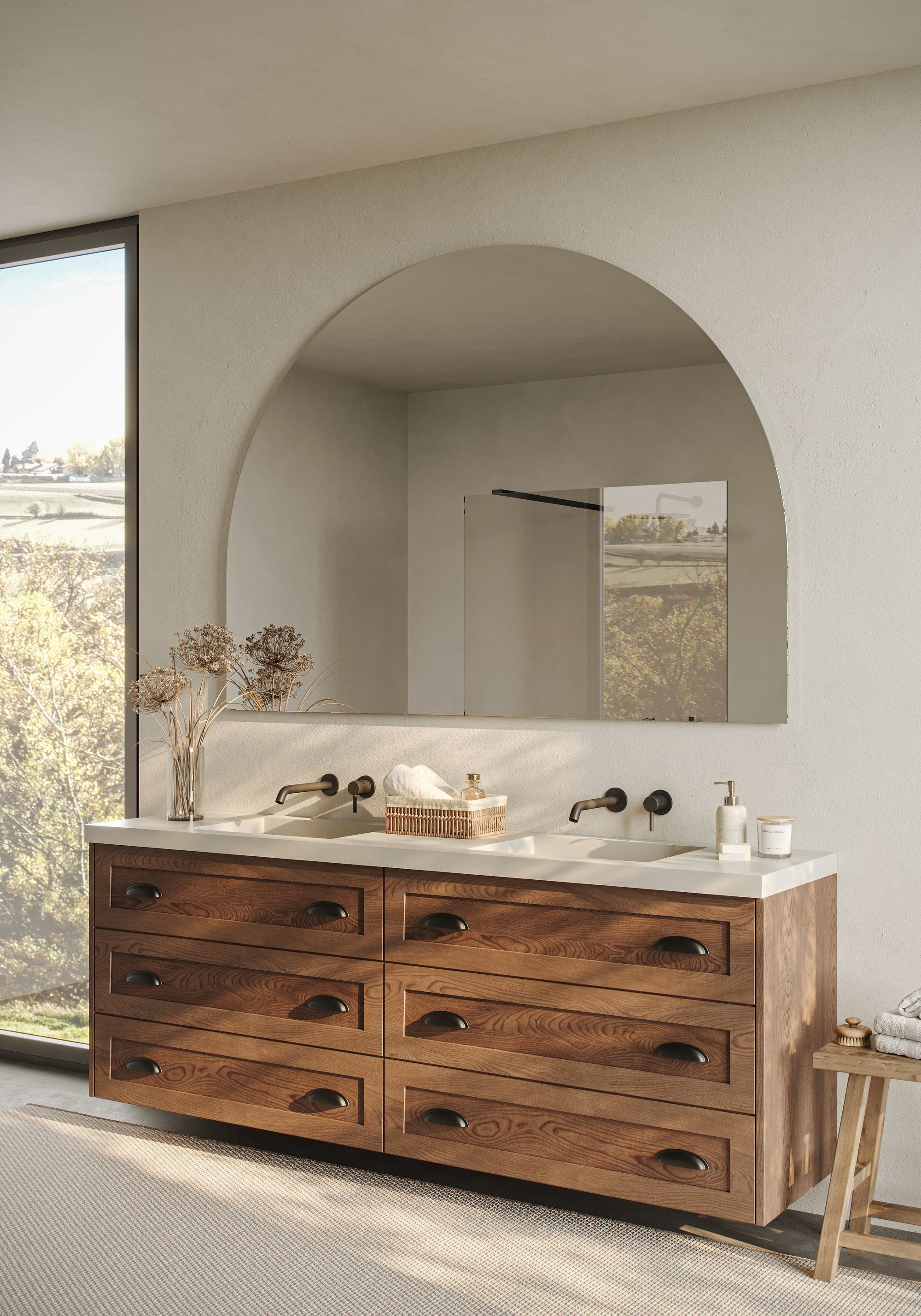 Double Vanity Arch - The Framing Project