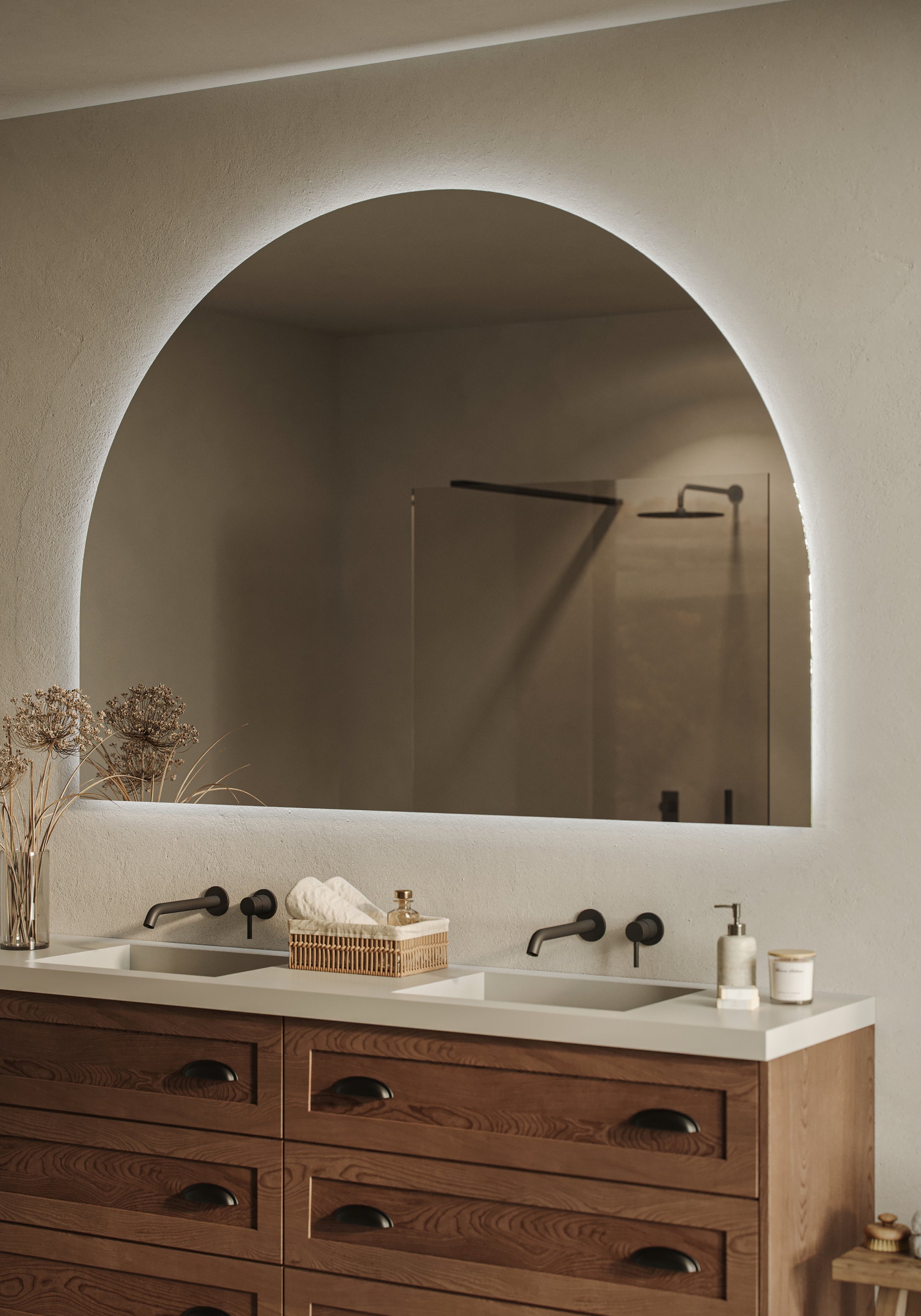 Double Vanity Arch - The Framing Project