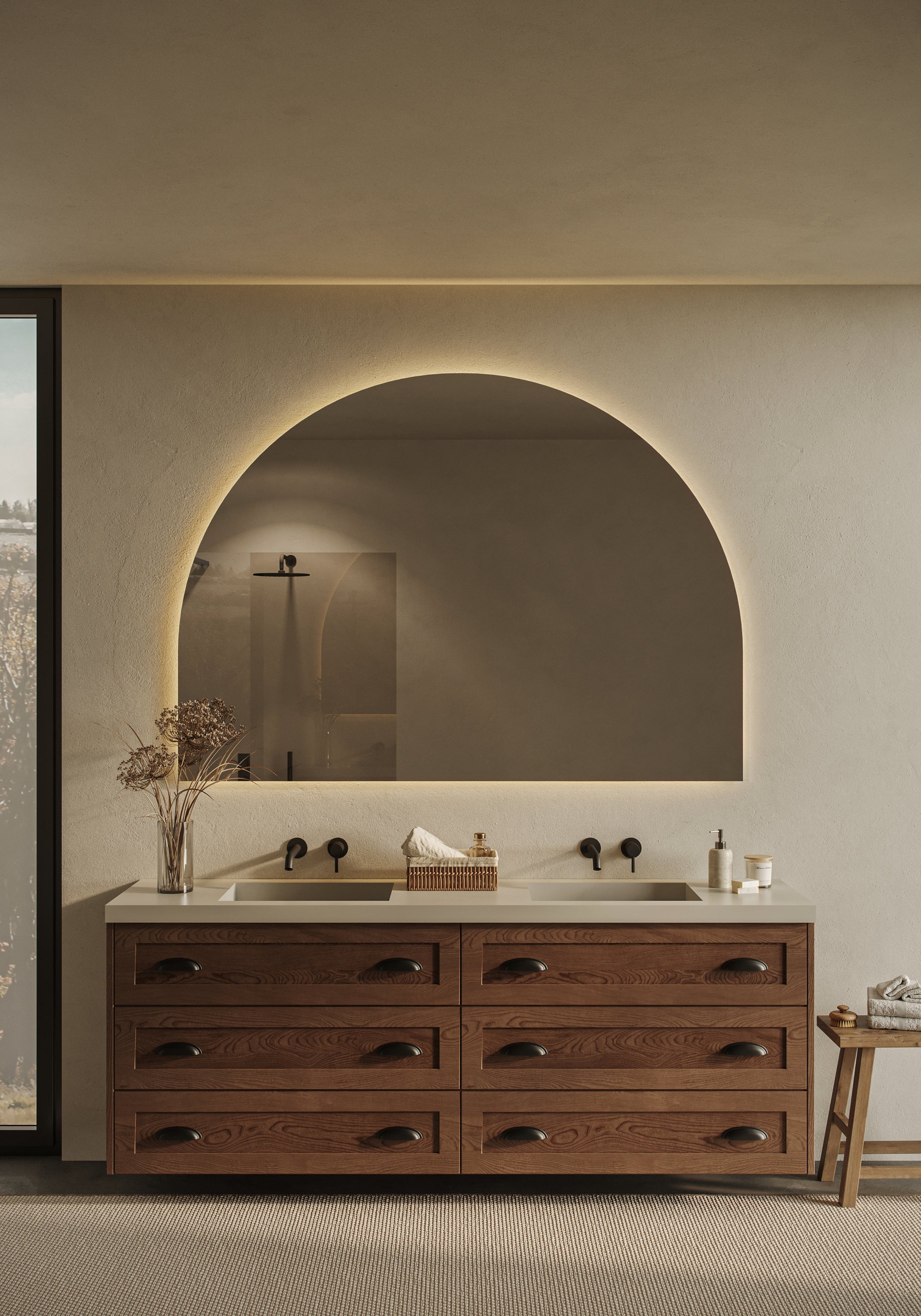 Double Vanity Arch - The Framing Project