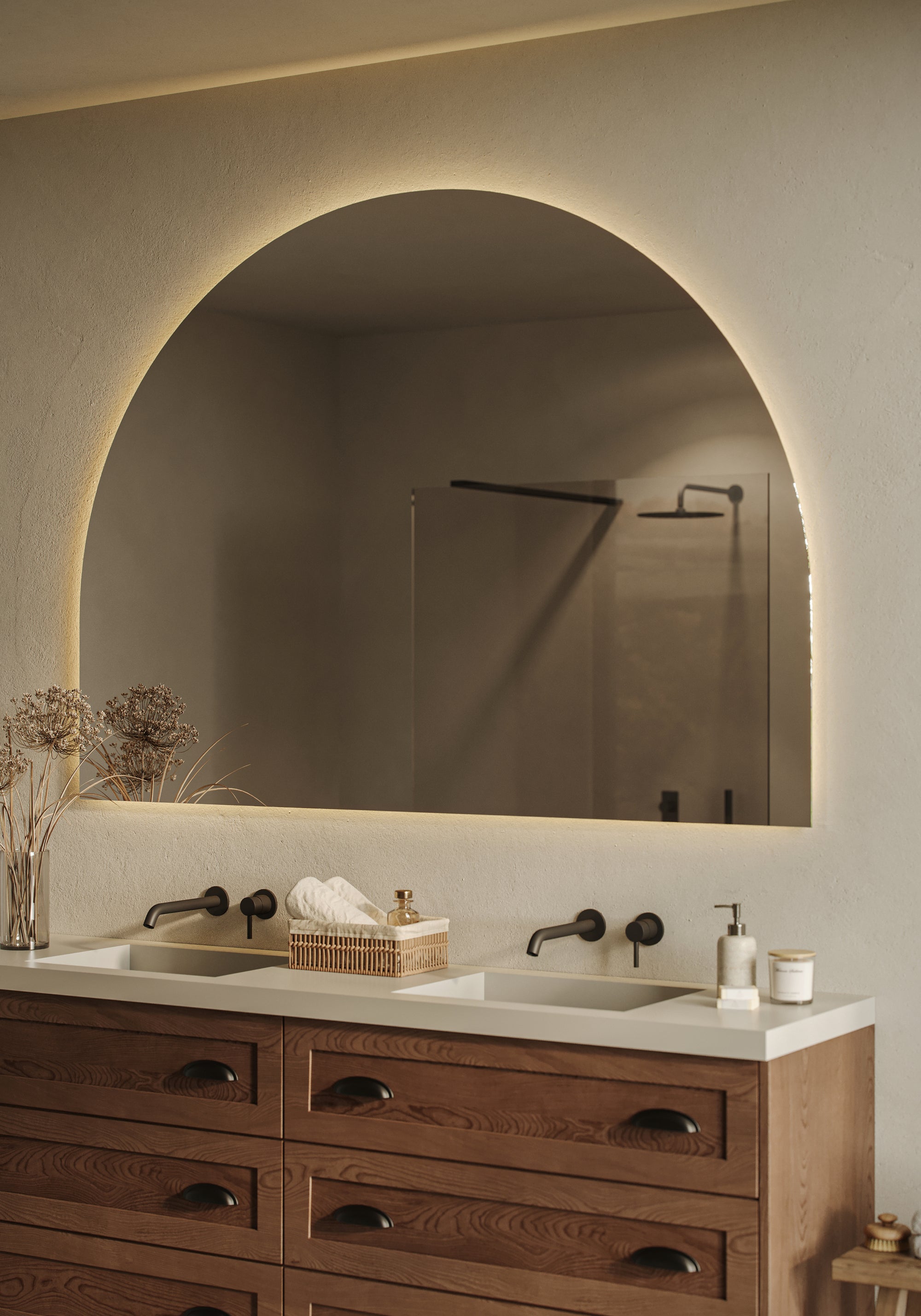 Double Vanity Arch - The Framing Project