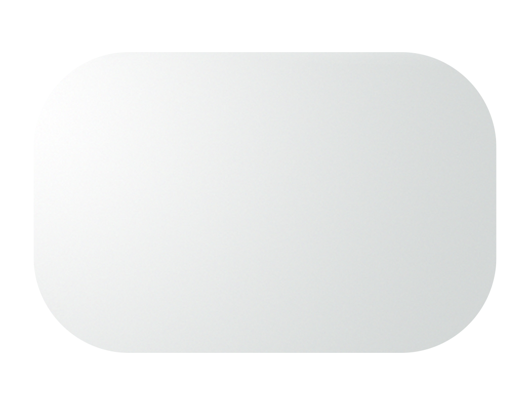 Radius Landscape Frameless Mirror with Smooth Radius - The Framing Project