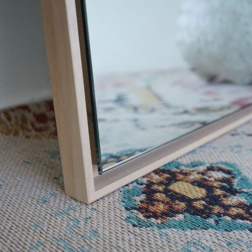 Full length-Leaning Floating Mirror – Slim-edge Timber Float Frame 900 ...