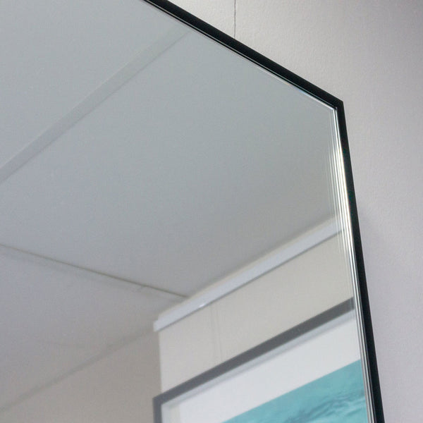 Slim Edge Mirror Black – 30mm Frame - lean or hang on a split batten ...