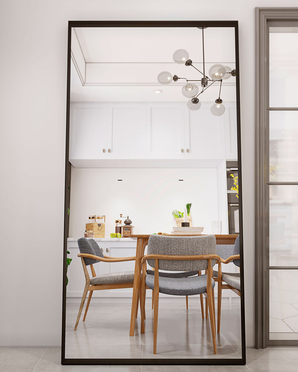 Box Framed Mirror Black – 55cm Deep Frame (rounded edge frame) - The ...