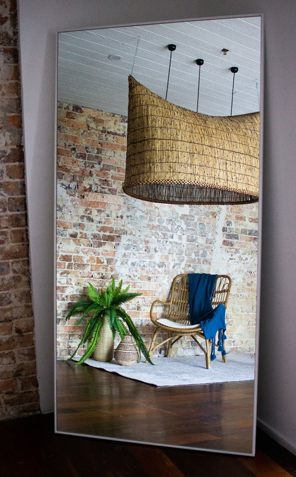 Slim Edge Mirror White – 55mm Frame - The Framing Project